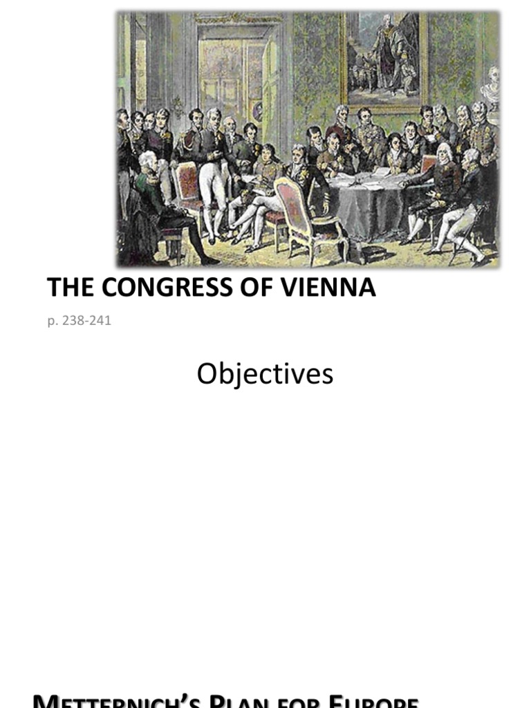 Congress of Vienna: Metternich's Plan | PDF | Politics | History