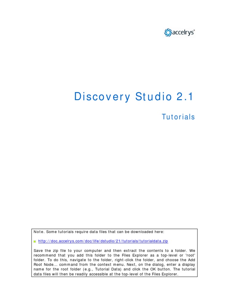 Discovery Studio 2.1 | PDF | Protein Data Bank | Docking (Molecular)