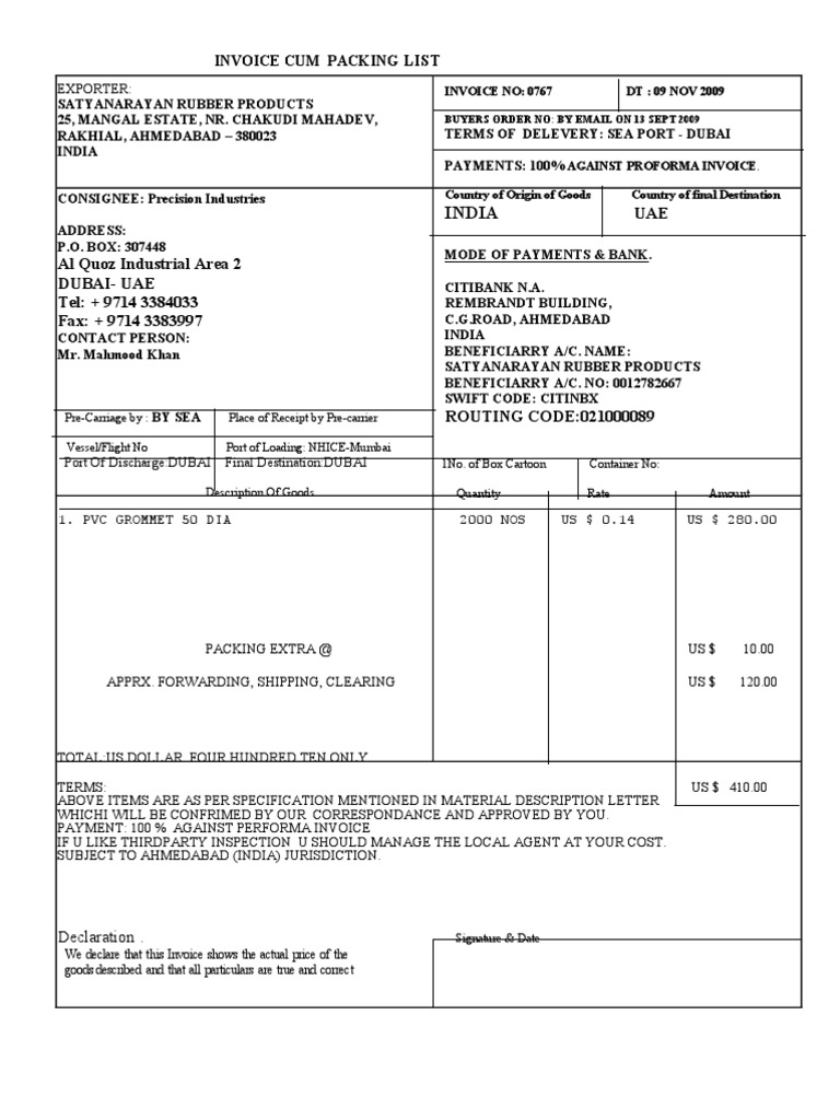 Dubai Invoice | PDF | Invoice | Economies