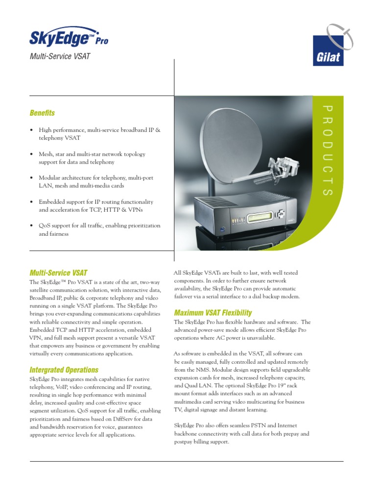 SkyEdge Pro | Very Small Aperture Terminal | Virtual Private Network