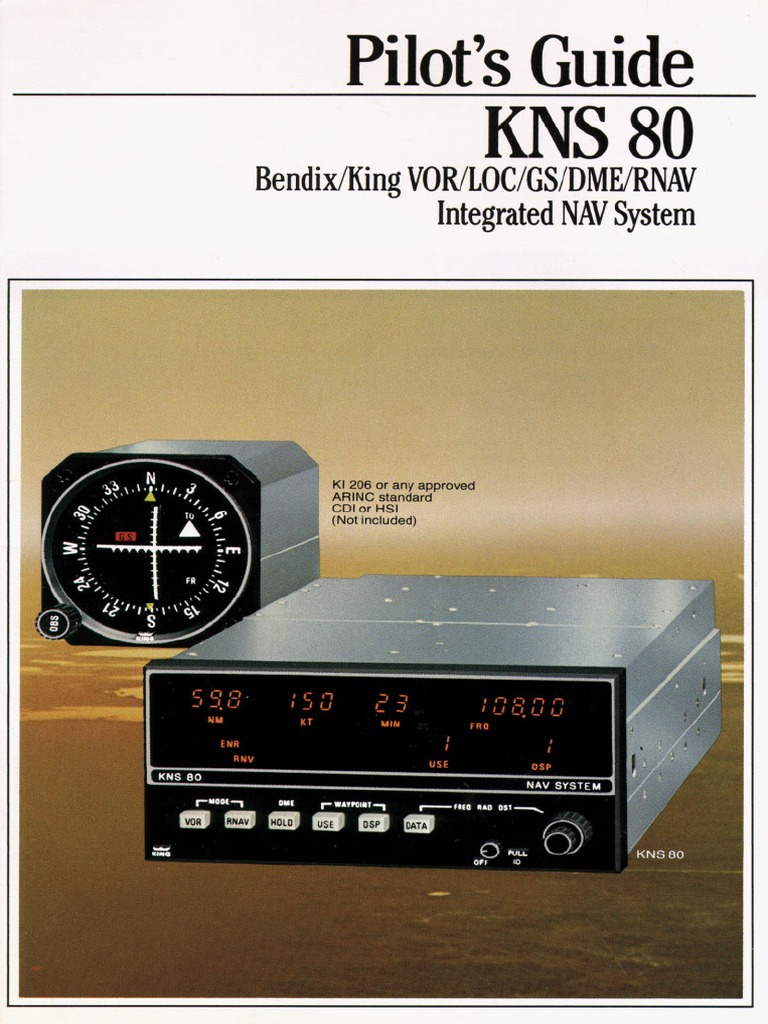 Bendix King KNS80 Manual | Navigation | Aviation