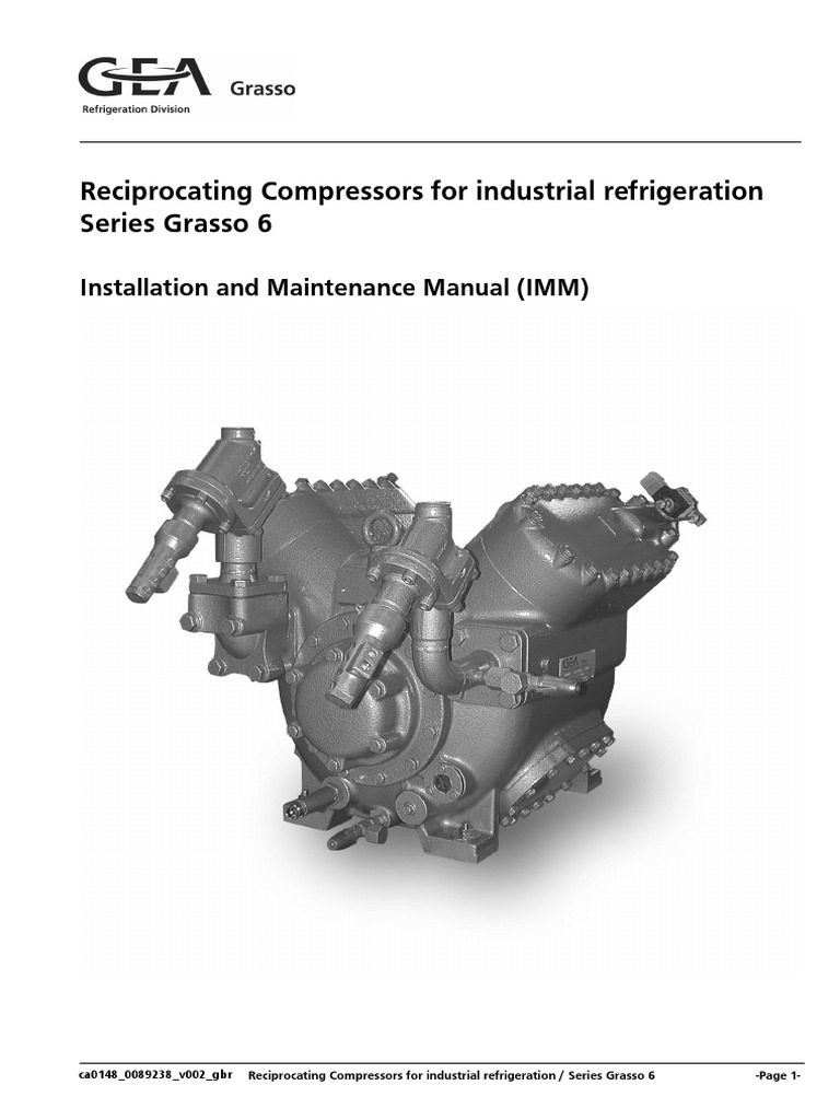 Piston Grasso 6 Installation and Maintenance Manual PDF | PDF | Gas ...