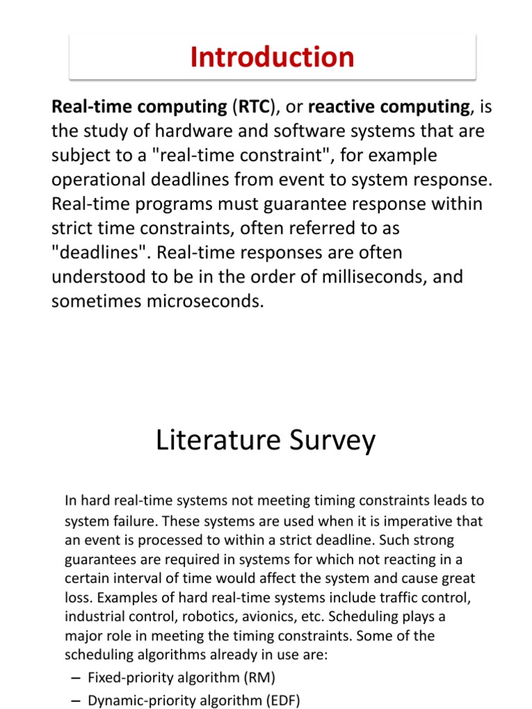 Real-Time Computing (RTC), or Reactive Computing, Is | PDF | Business ...
