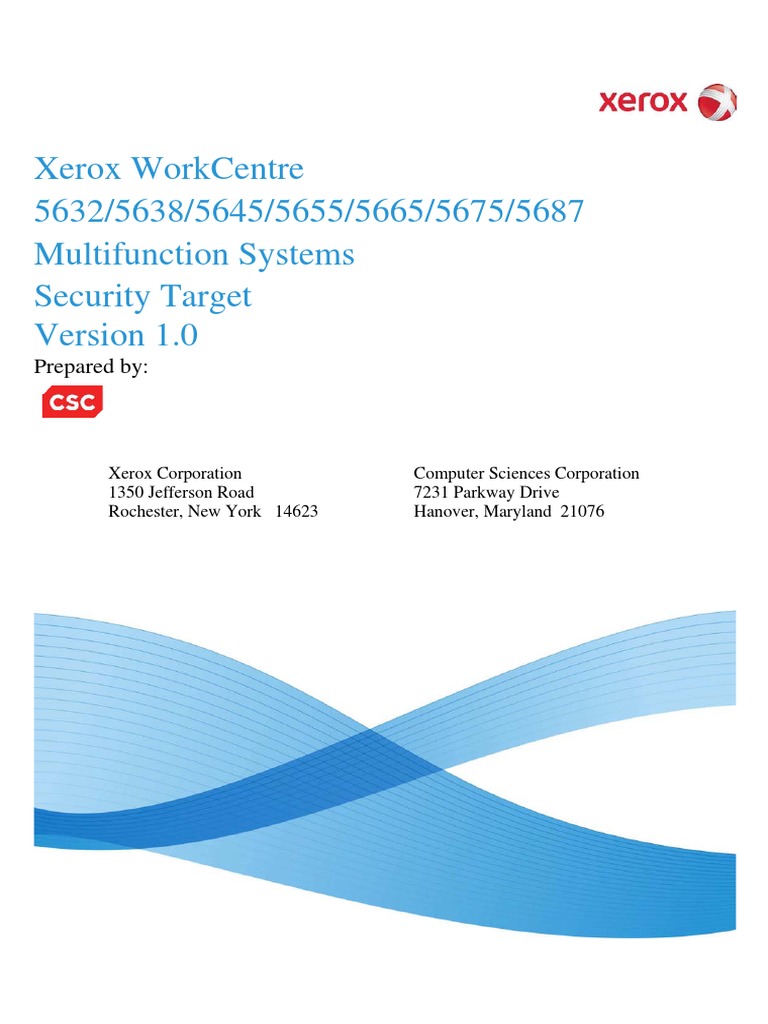 Xerox Workcentre 5632/5638/5645/5655/5665/5675/5687 Multifunction ...