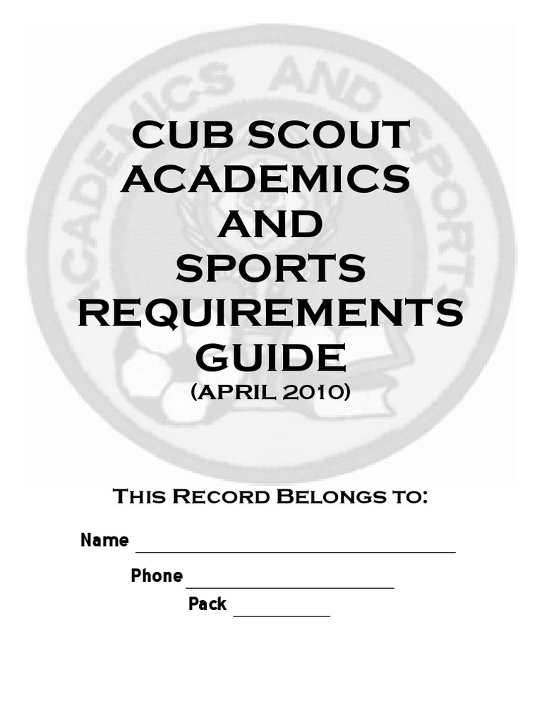 Cub Scout Belt Loops Pins | PDF | Compass | Sports