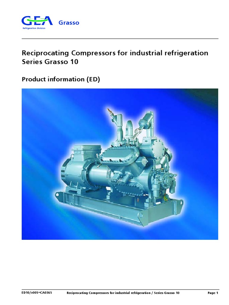Piston Grasso 10 Engineering Data PDF | PDF | Gas Compressor | Pump