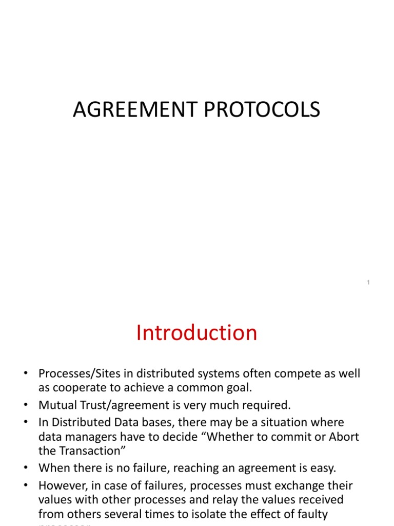 Agreement Protocols | PDF | Message Passing | Distributed Computing Agreement Protocols | PDF | Message Passing | Distributed Computing