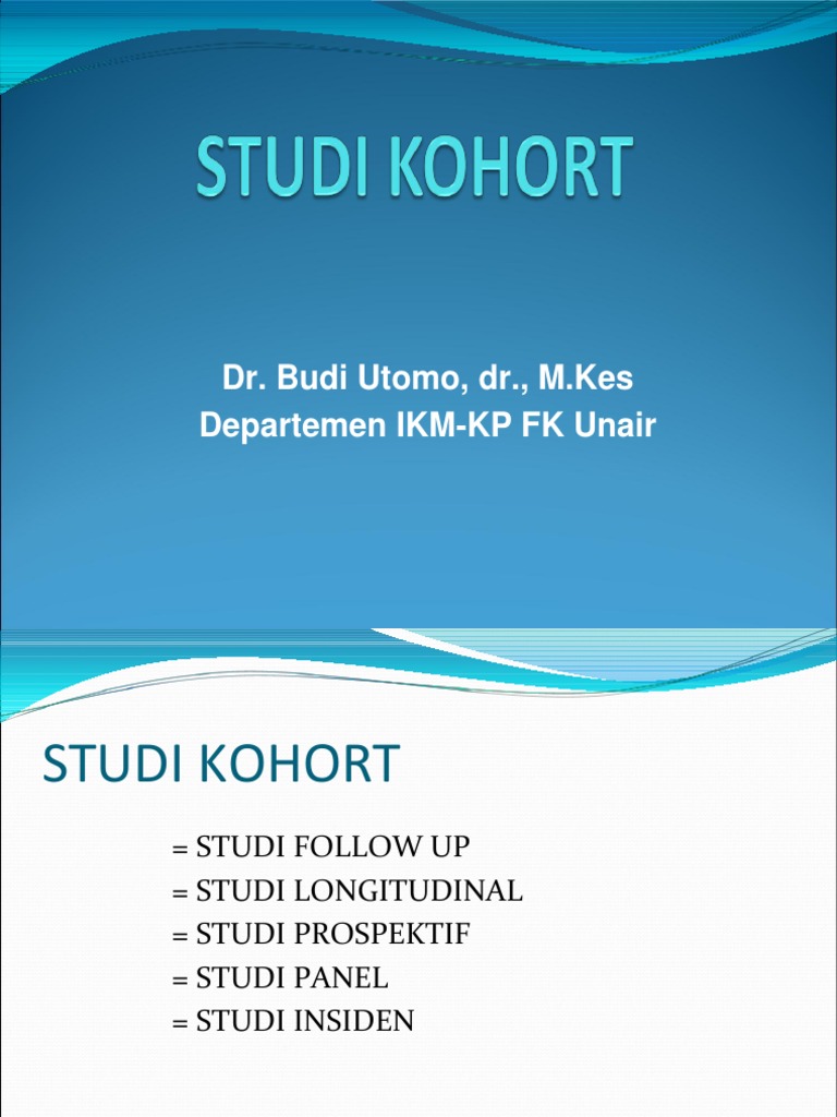 Jenis dan Analisis Studi Kohort | PDF