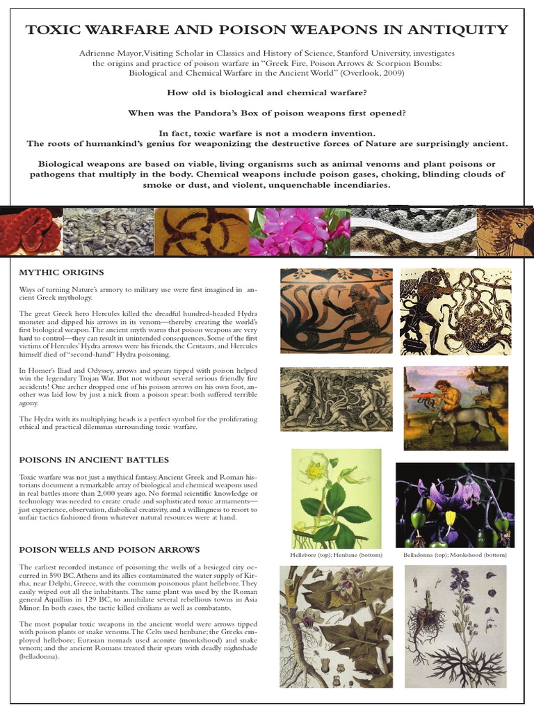 Toxic Warfare and Poison Weapons in Antiquity: Mythic Origins | PDF ...