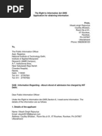 RTI Reply Format | PDF | Politics Of India | Government Of India