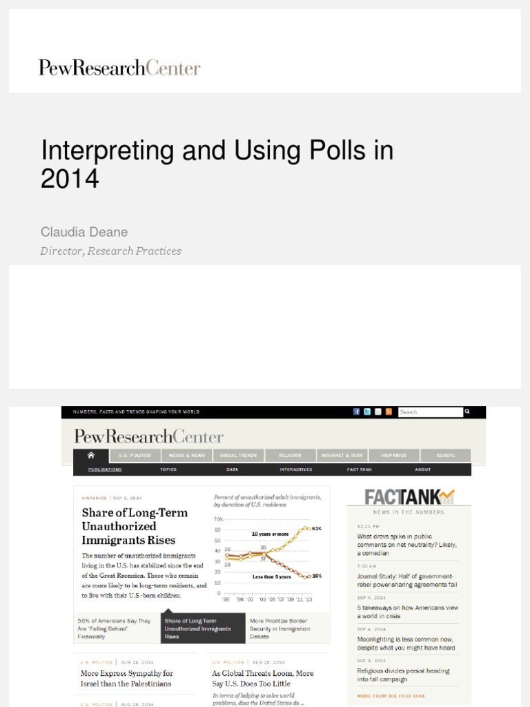 Understanding Polling With Claudia Deane | Download Free PDF | Opinion ...