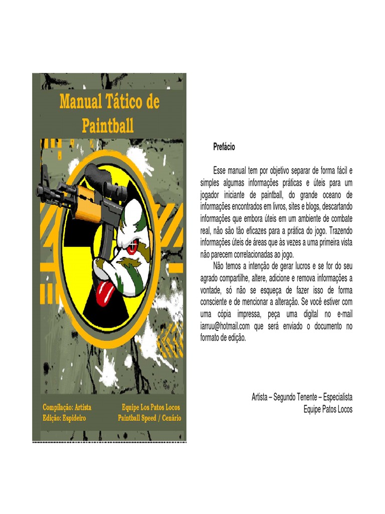 Manual Tatico de Paintball | PDF | Franco atirador | Tempo