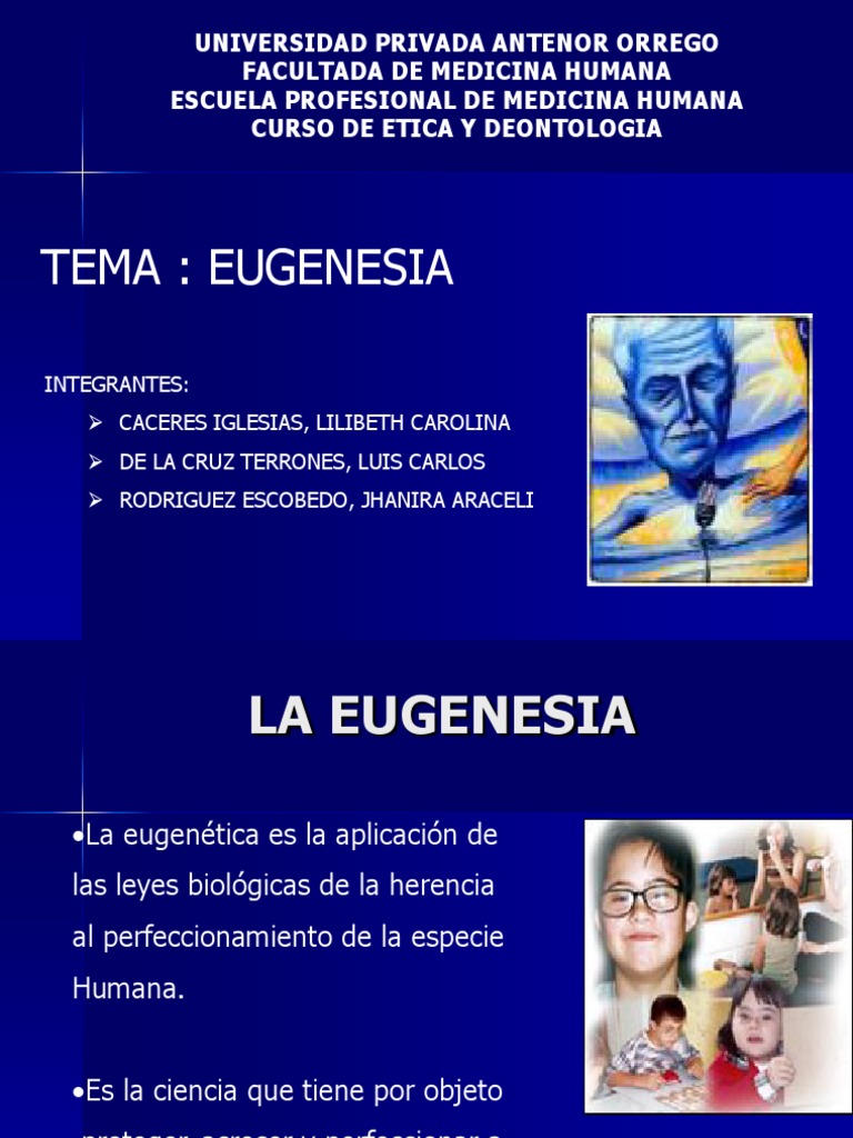 La Eugenesia | PDF | Eugenesia | Clonación
