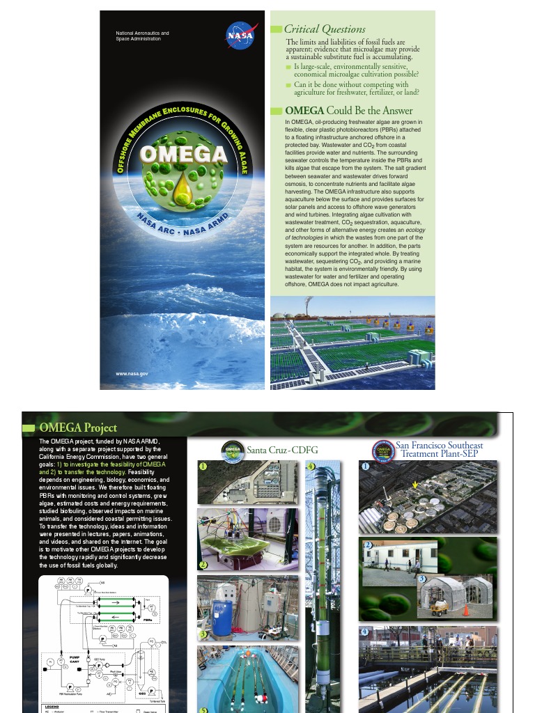 Nasa Algae Growth System Omega Pdf Algae Fuel Algae