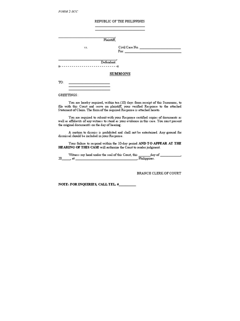 Redesigning Summons Forms To Be Clearer And More