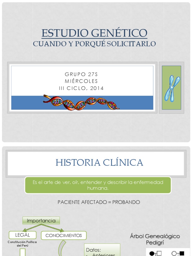 1.estudio Citogenético - Embrio Seminario 1 | PDF | Historial médico ...