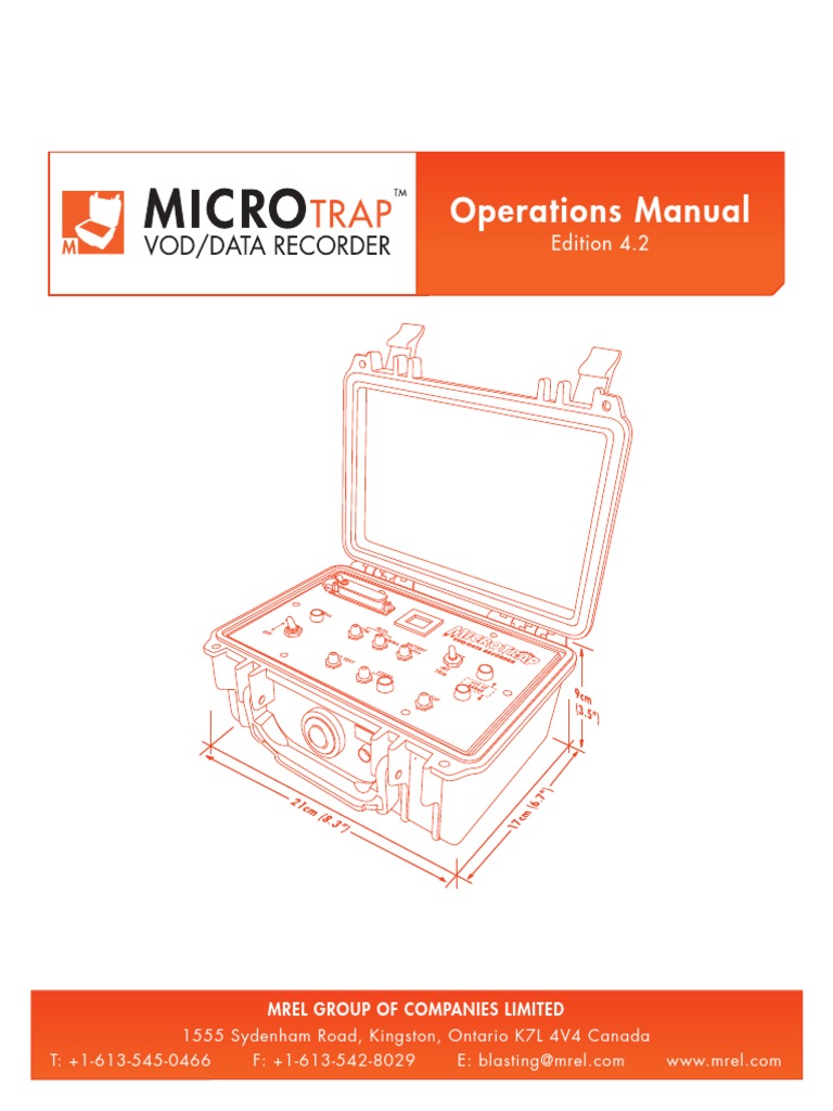 MicroTrap Operations Manual | PDF | Business | Computers