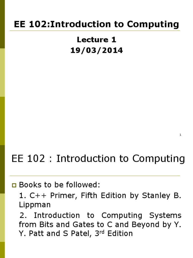 Introduction to Computing Overview | PDF | Personal Digital Assistant ...