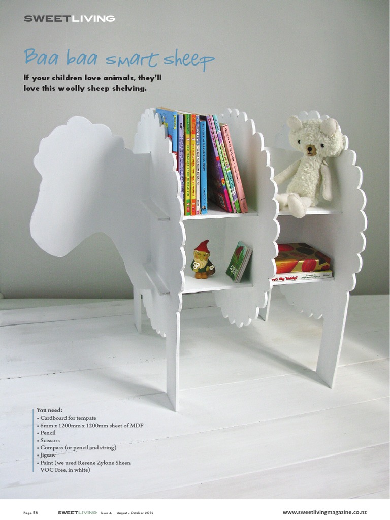 SL04-Printable Sheep Shelf | PDF | Cooking, Food & Wine | Home & Garden