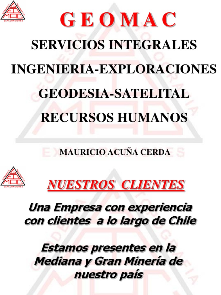 Geomac: Servicios Integrales Ingenieria-Exploraciones Geodesia ...