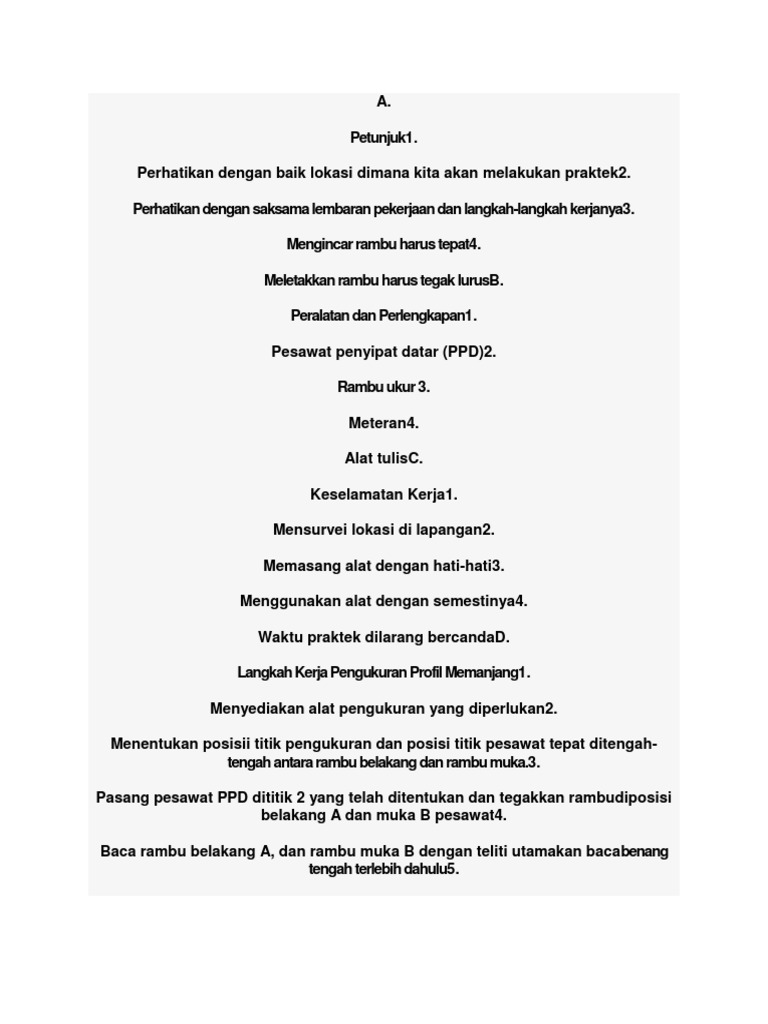 Profil Memanjang Dan Melintang - Teknik Sipil | PDF