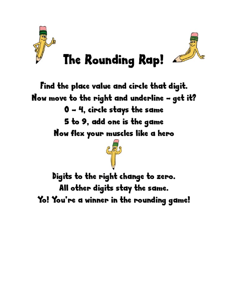 Rounding Numbers Rap Guide | PDF | Sports & Recreation | Home & Garden