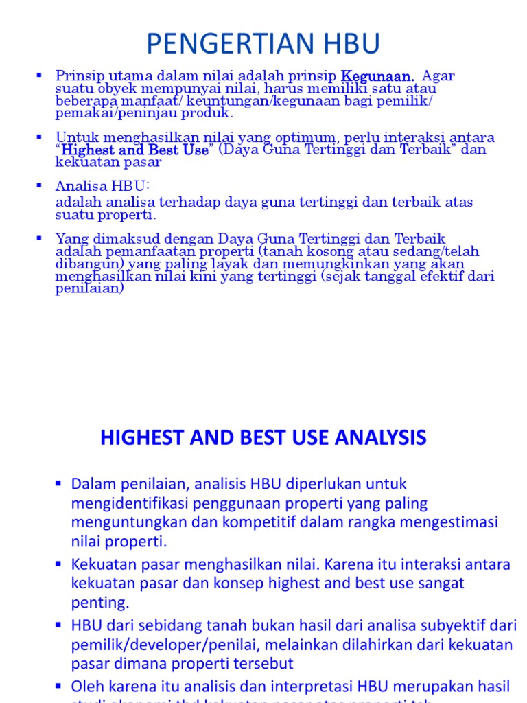 Analisis HBU | PDF
