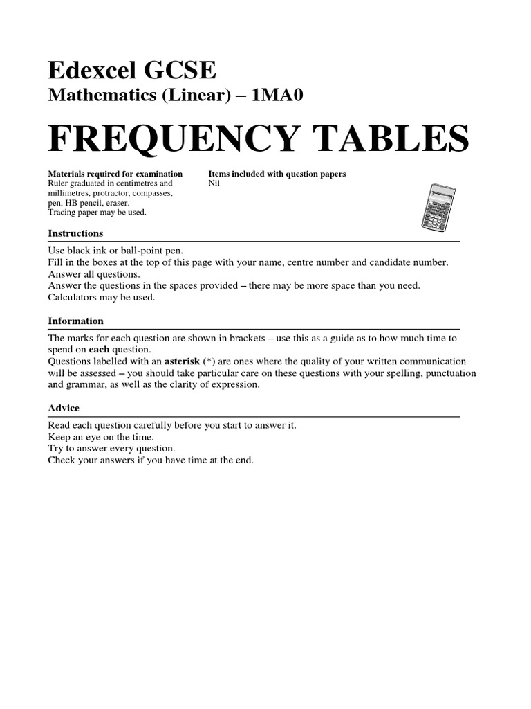 Averages from Frequency Tables Guide | PDF | Teaching Mathematics