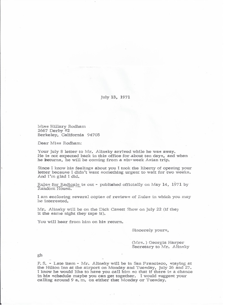 The Hillary Letters | PDF