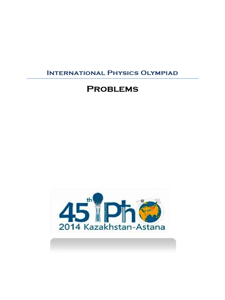 IPhO 2014 Problems | PDF | Polarization (Waves) | Gases