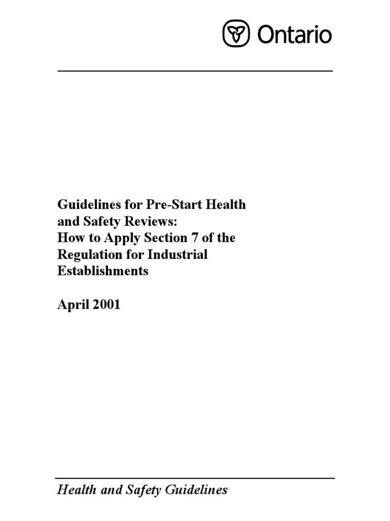MOL Guideline PSR | PDF | Safety | Occupational Safety And Health