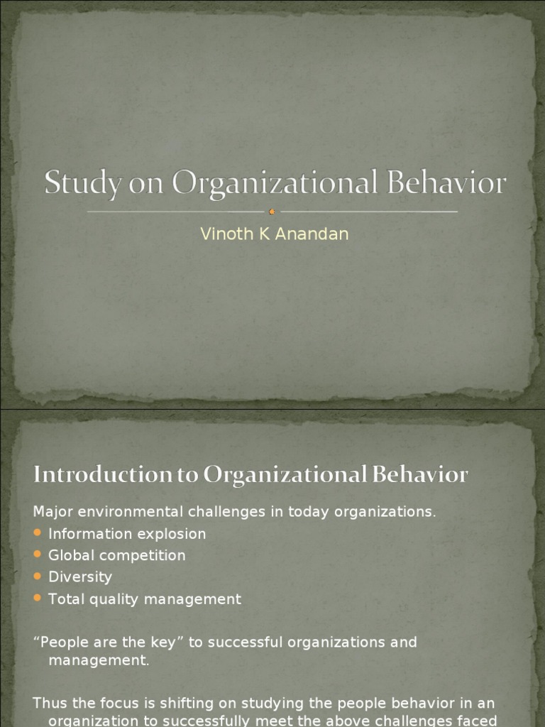 Organizational Behavior | PDF | Motivation | Motivational