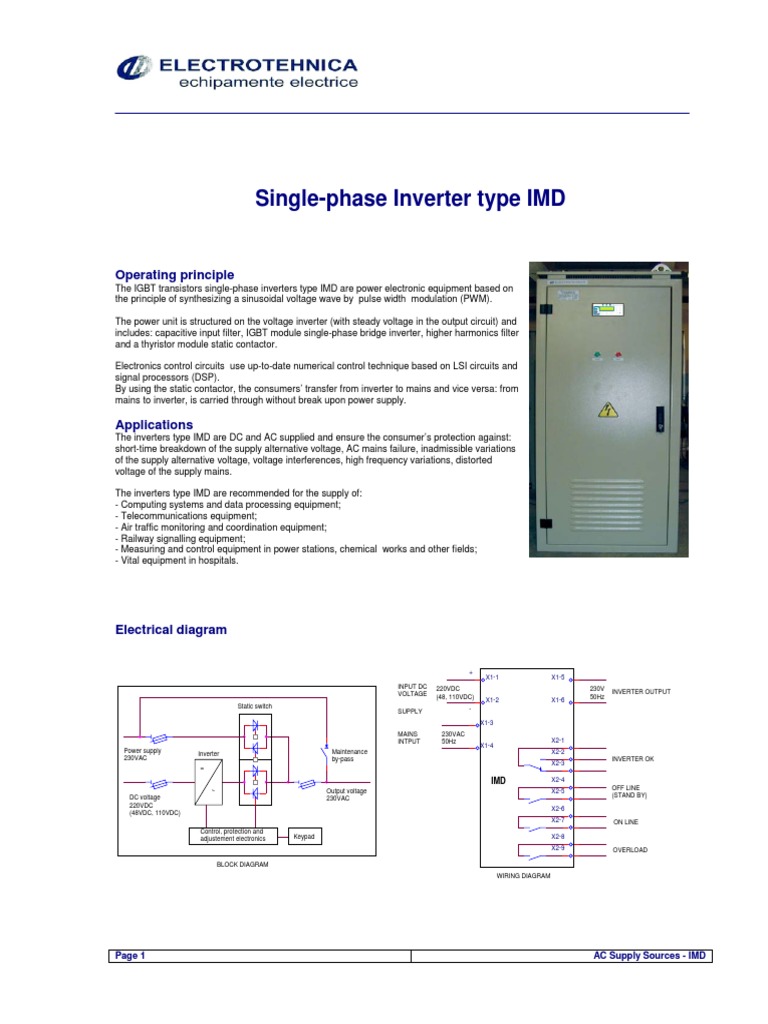 Single PH Inverter Type IMD | Download Free PDF | Power Inverter ...