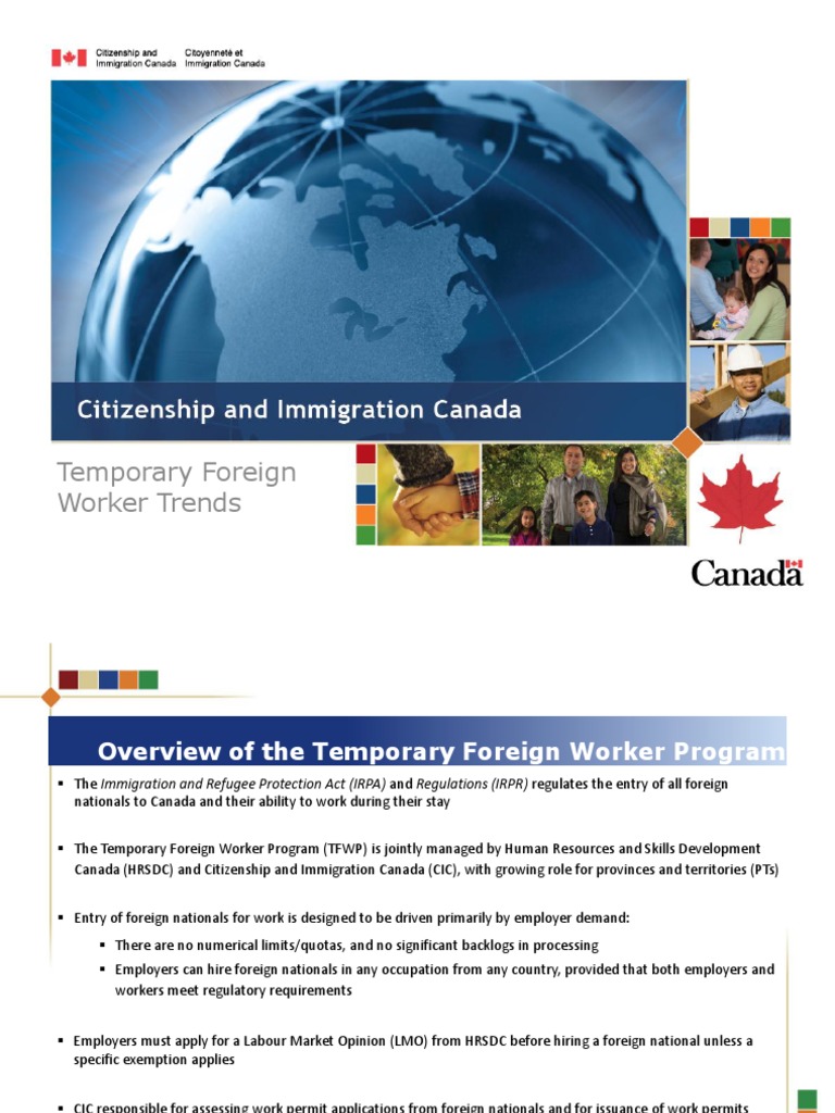 Trends in Canada's Temporary Foreign Workers | PDF | Foreign Worker ...