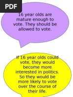 Voting Age Around The World | PDF | Reason | Elections