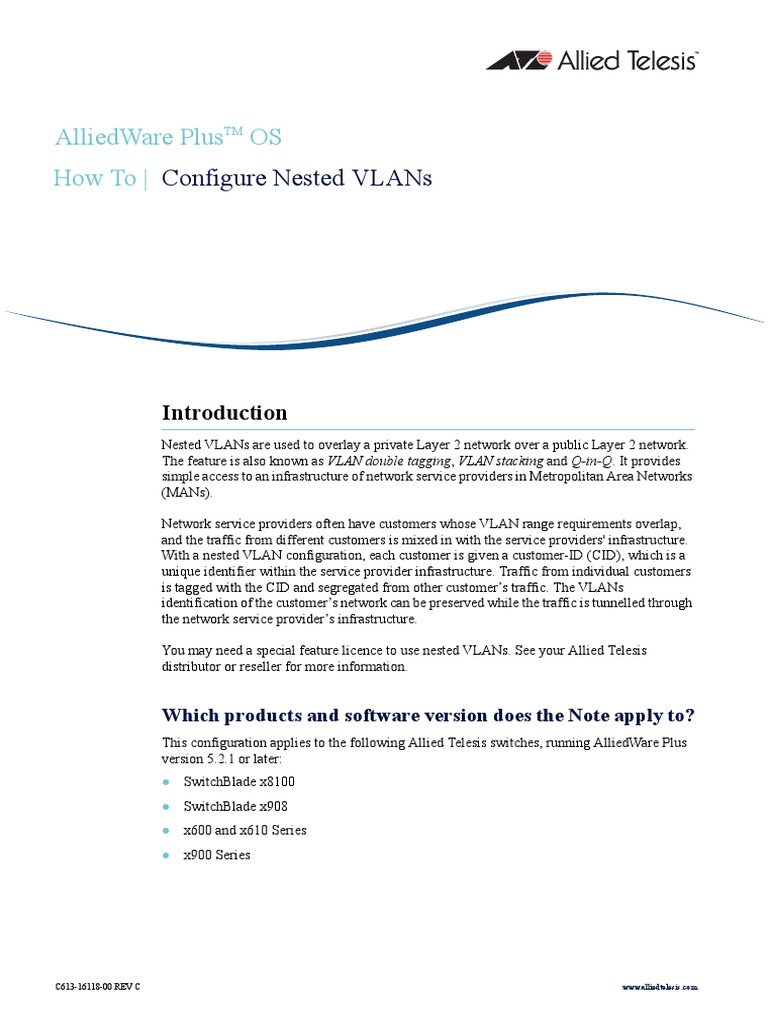 Nested Vlans | PDF | Internet Protocols | Ethernet