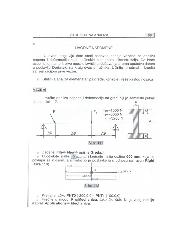 Modeliranje Masinskih Elemenata - Strukturna Analiza | PDF