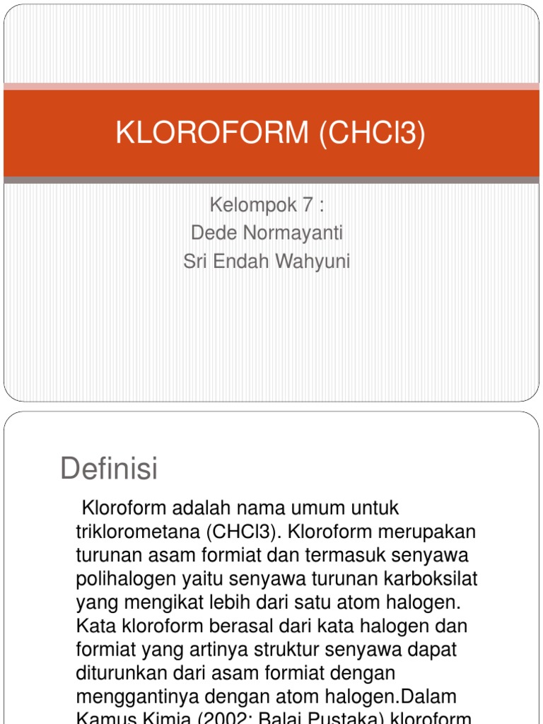 KLOROFORM (CHCl3) | PDF