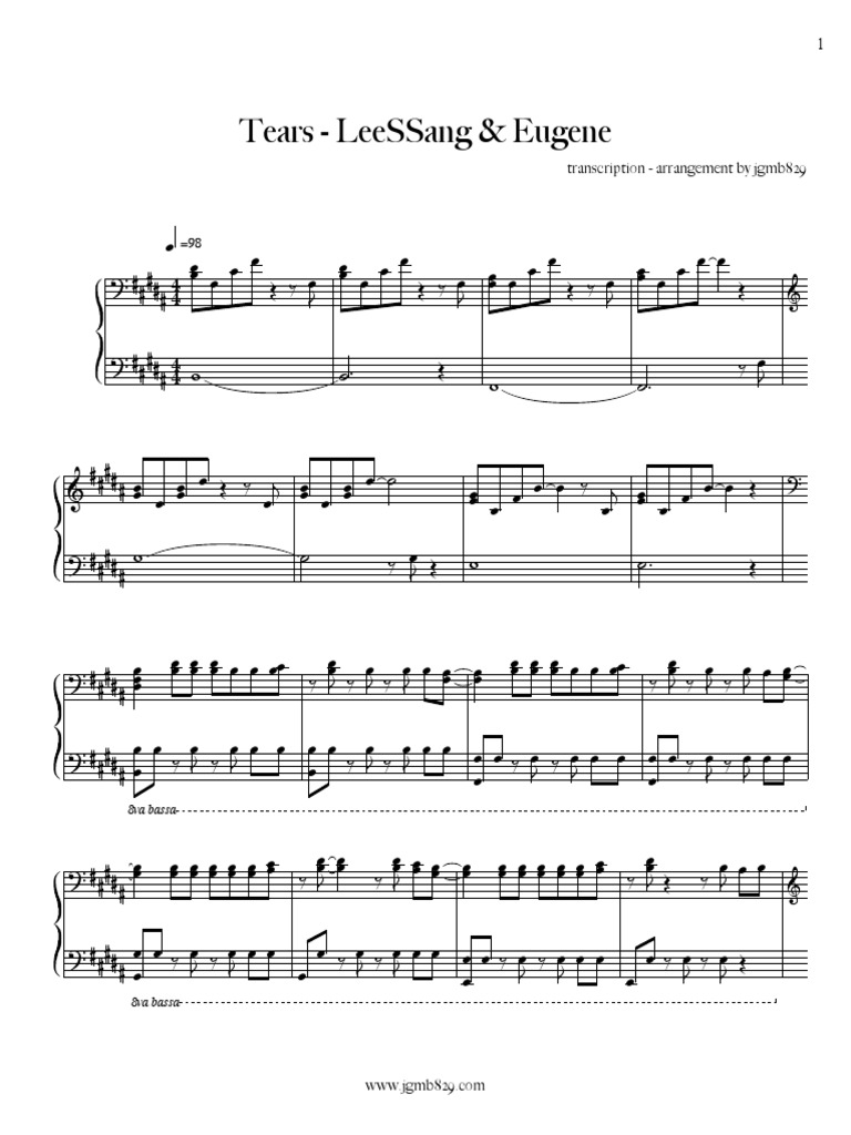 LeeSSang - Tears Lyrics Transcription | PDF | Computers