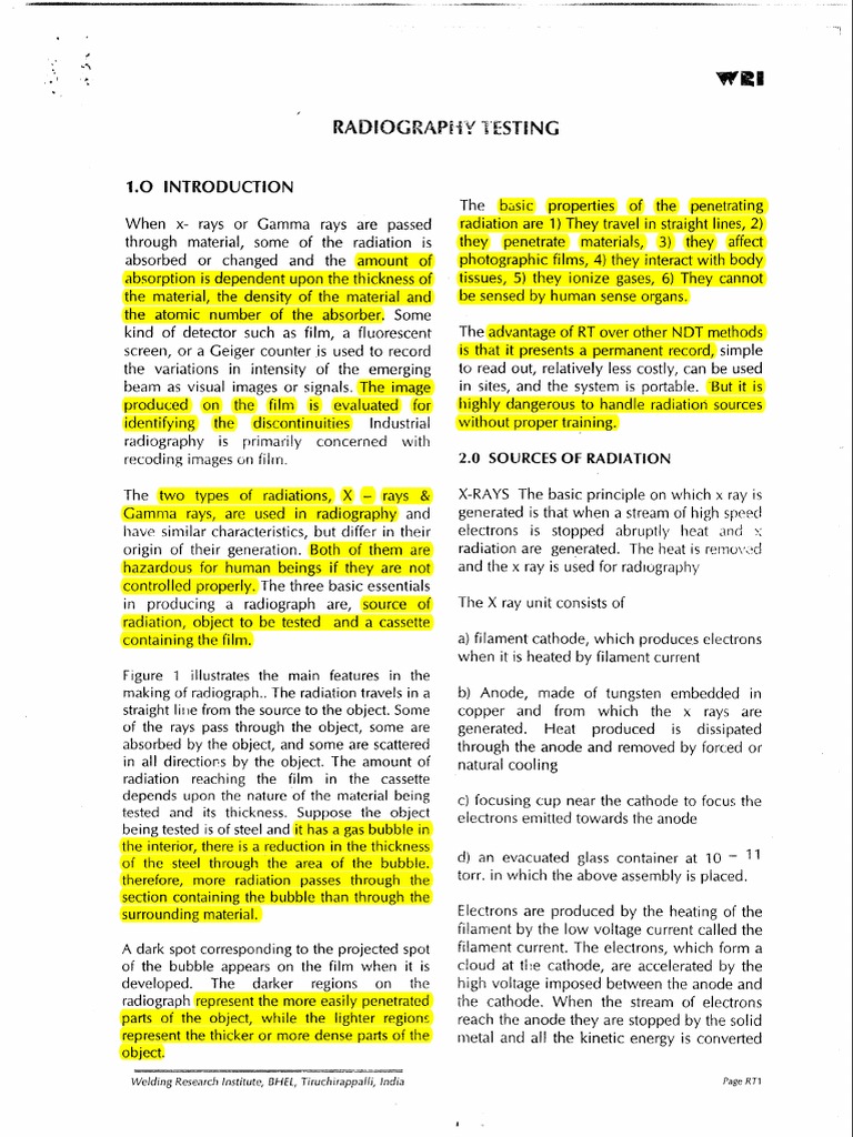 Chapter 1 RT Training | PDF | Radioactive Decay | Gamma Ray