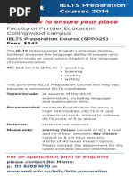 IELTS Candidate Survey Form | PDF | International English Language ...