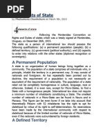 4 Elements of State | PDF | Sovereign State | Sovereignty