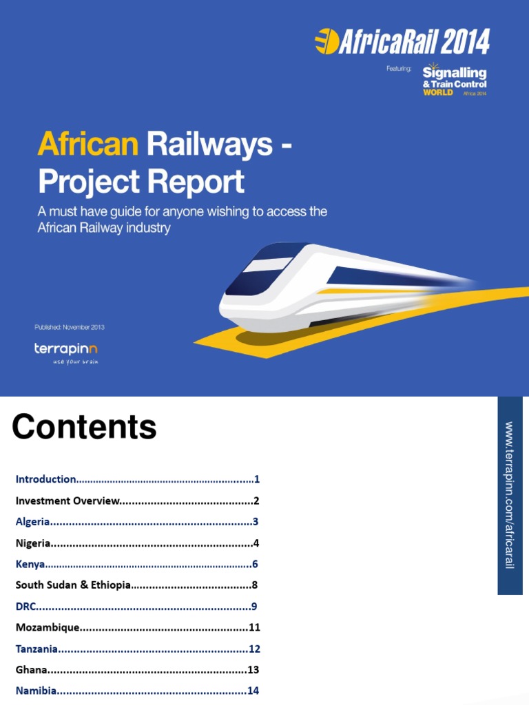 Railway Projects Africa | PDF | Rail Transport | Transportation Engineering