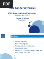 Formula1 Race Car Aerodynamics | PDF | Lift (Force) | Wing