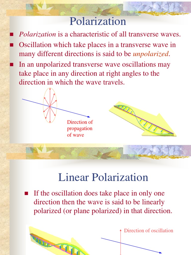 Polarization | PDF | Polarization (Waves) | Liquid Crystal