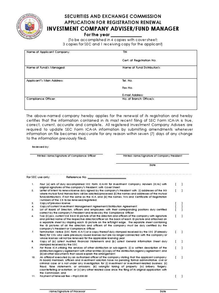SEC Form ICA-RR | PDF | U.S. Securities And Exchange Commission | Board ...