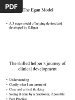 Egan's Skilled Helper Model Overview | PDF | Brainstorming | Goal