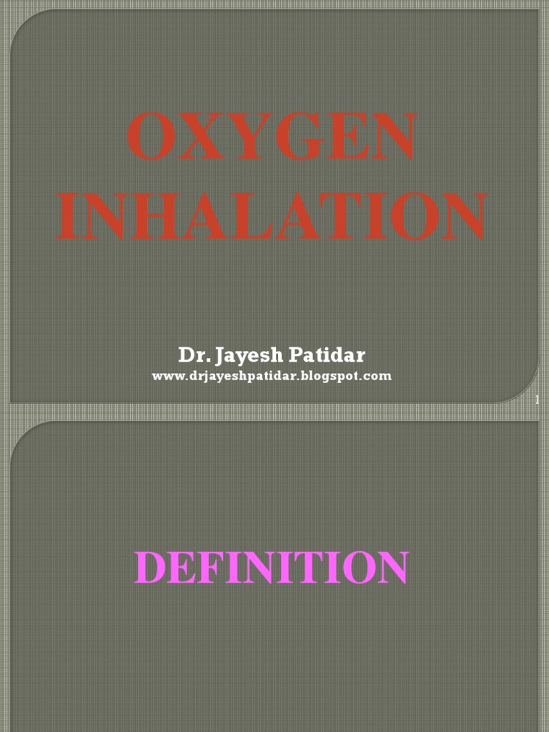 Oxygen Inhalation | PDF | Hypoxia (Medical) | Blood