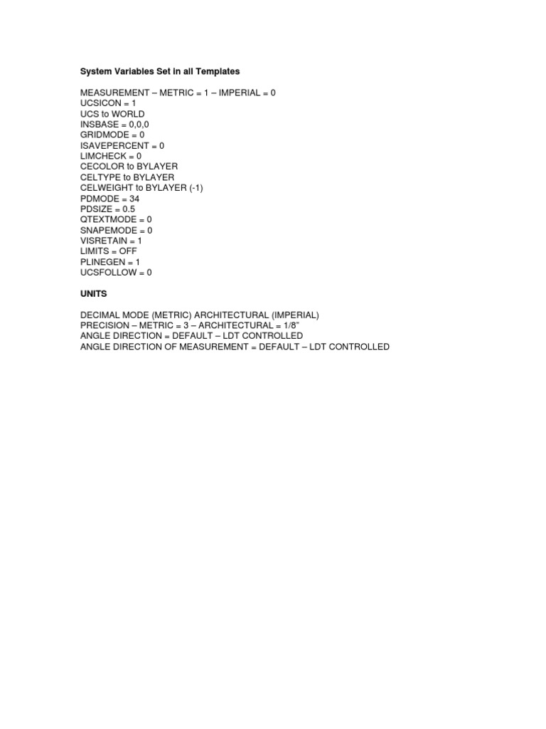 System Variables Set in All Templates | PDF | Teaching Methods & Materials