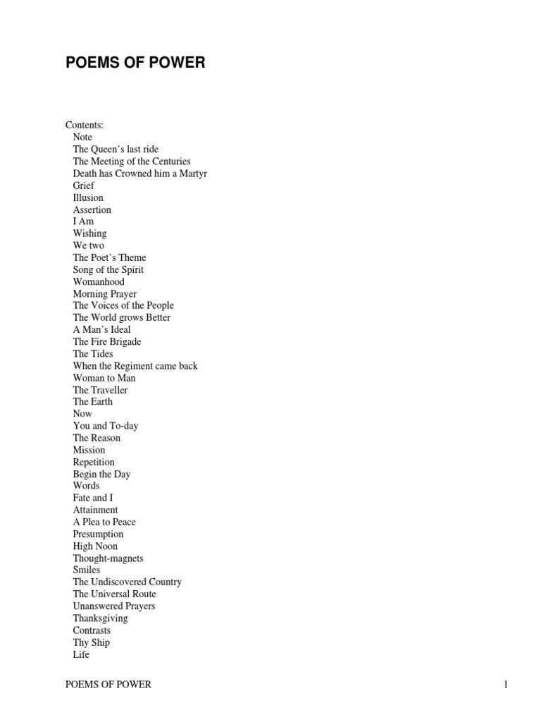 Poems of Power by Wilcox, Ella Wheeler, 1855-1919 | PDF | Seven Deadly ...